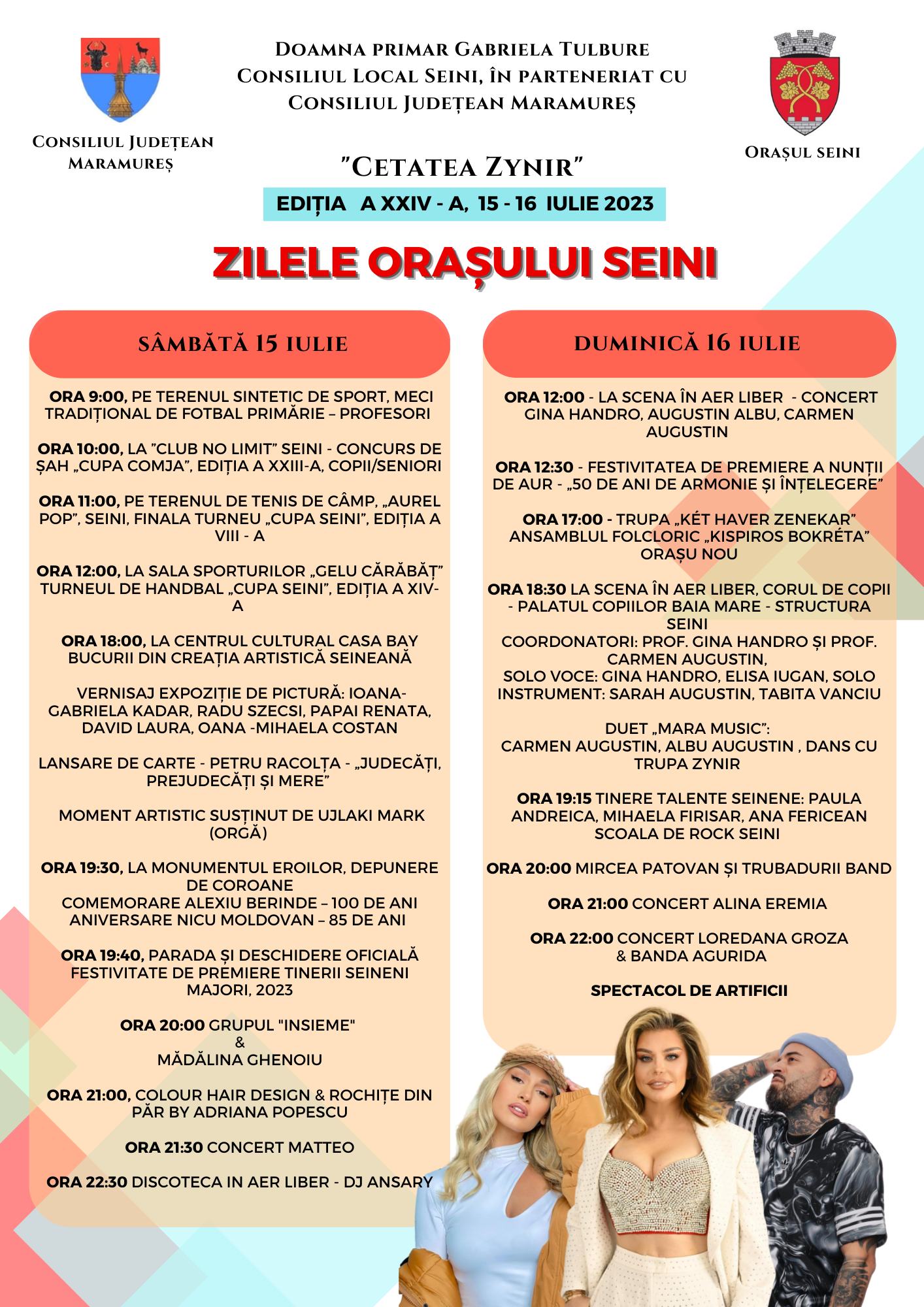 „Zilele Orașului Seini – Cetatea Zynir” în acest sfârșit de săptămână ...